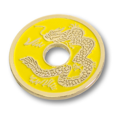 Chinese Coin (Yellow - Half Dollar Size) by Royal Magic - Trick for £5. ...
