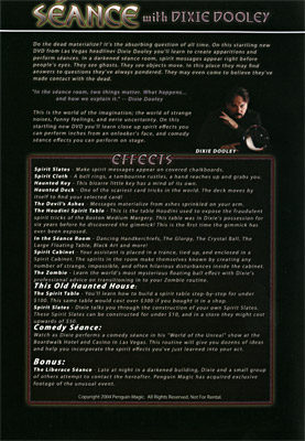 Seance by Dixie Dooley - DVD for £23.00 Magic Shop UK